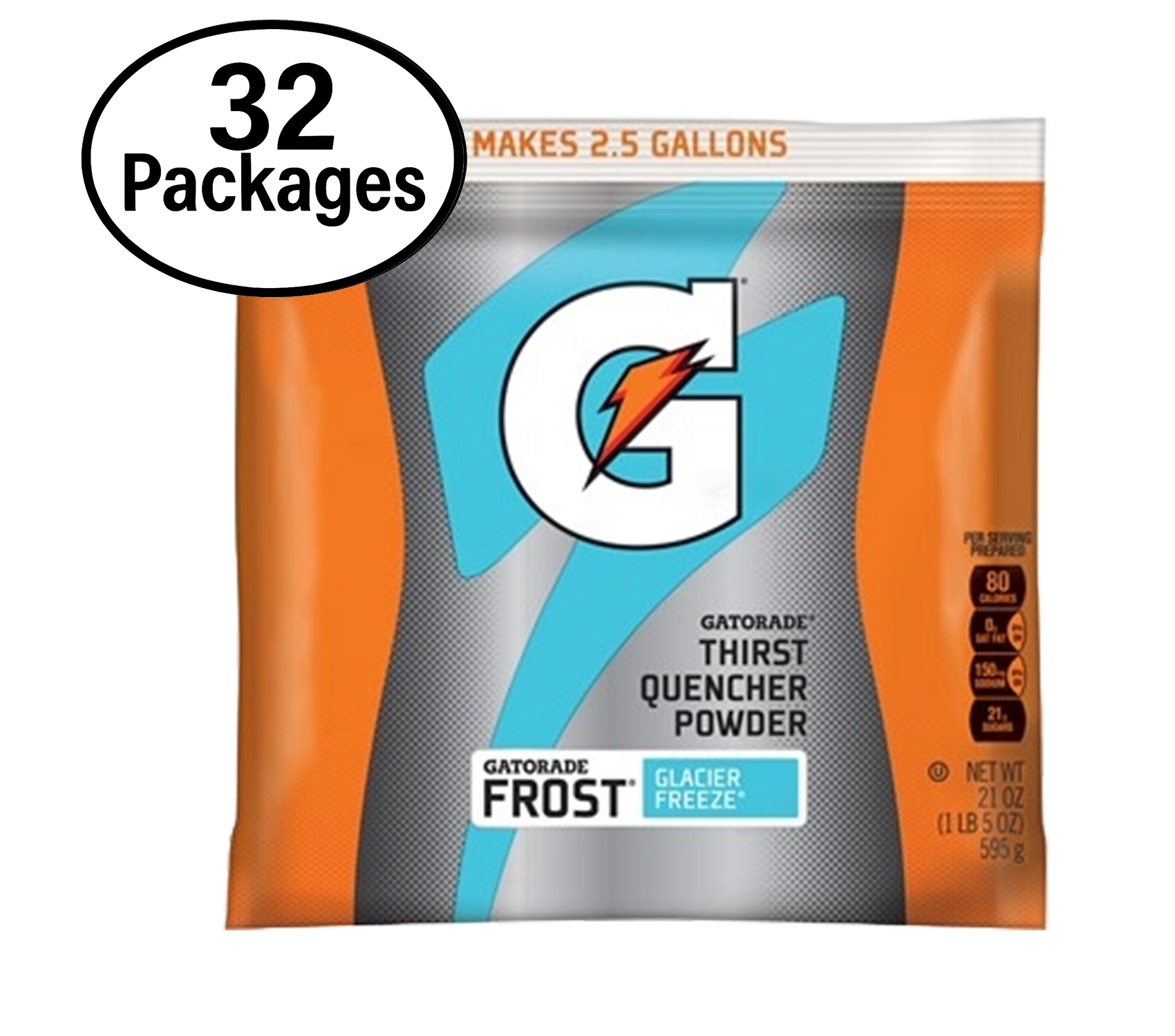 Gatorade Glacier Freeze Powder 2.5 Gallon – Electrolyte Hydration Drink ...